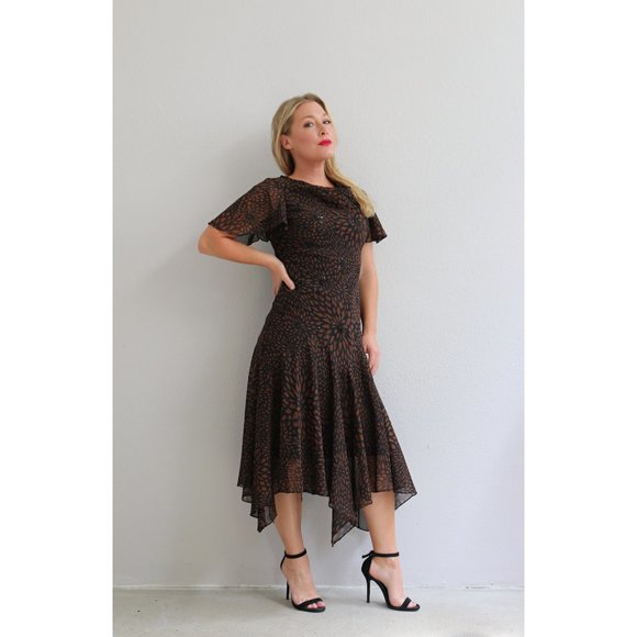 Eva Blue | Dresses | 99s Eva Blues Bias Cut Dress Womens Size Extra ...